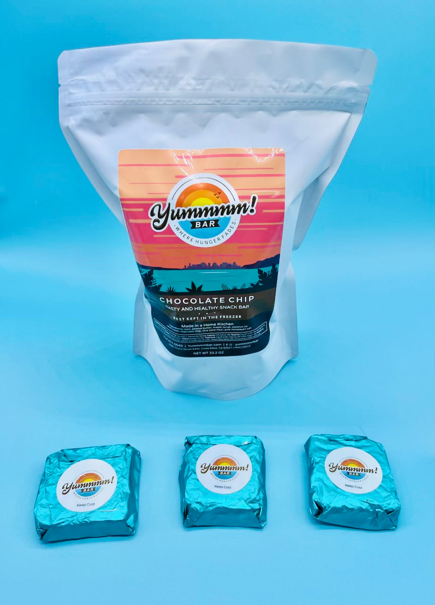 "Mmmm-it's-Good" Chocolate Chip | 24 Mini Bars – Yummmm!Bar